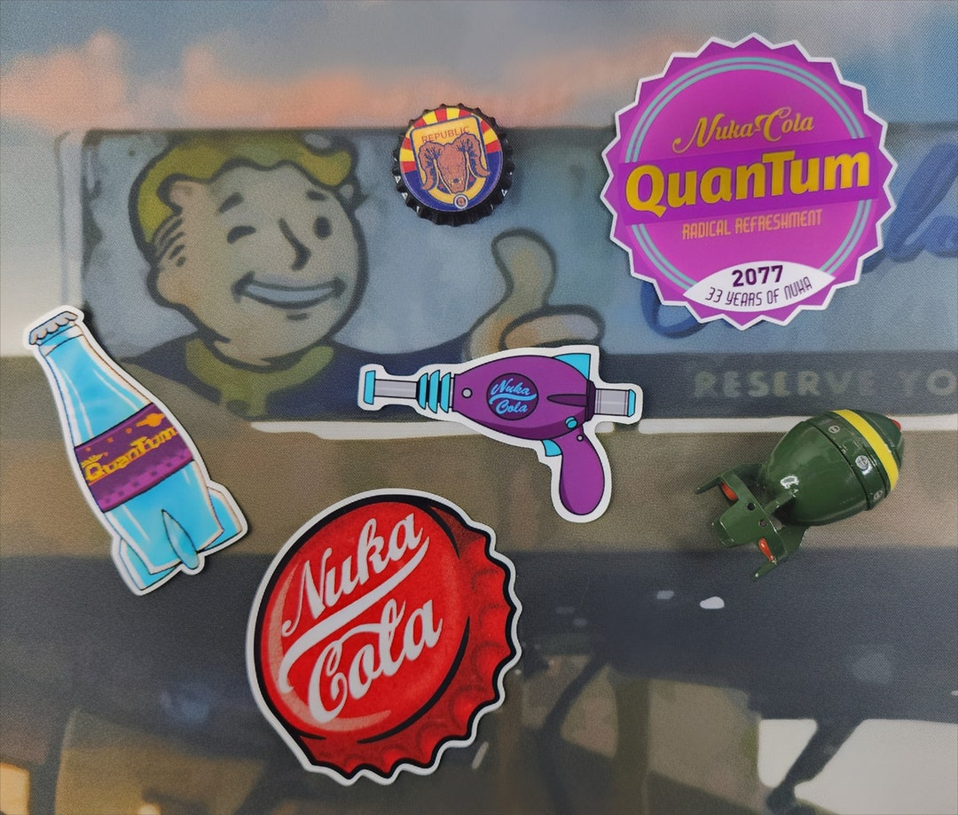 Nuka Cola Stickers 4 Pack - Etsy