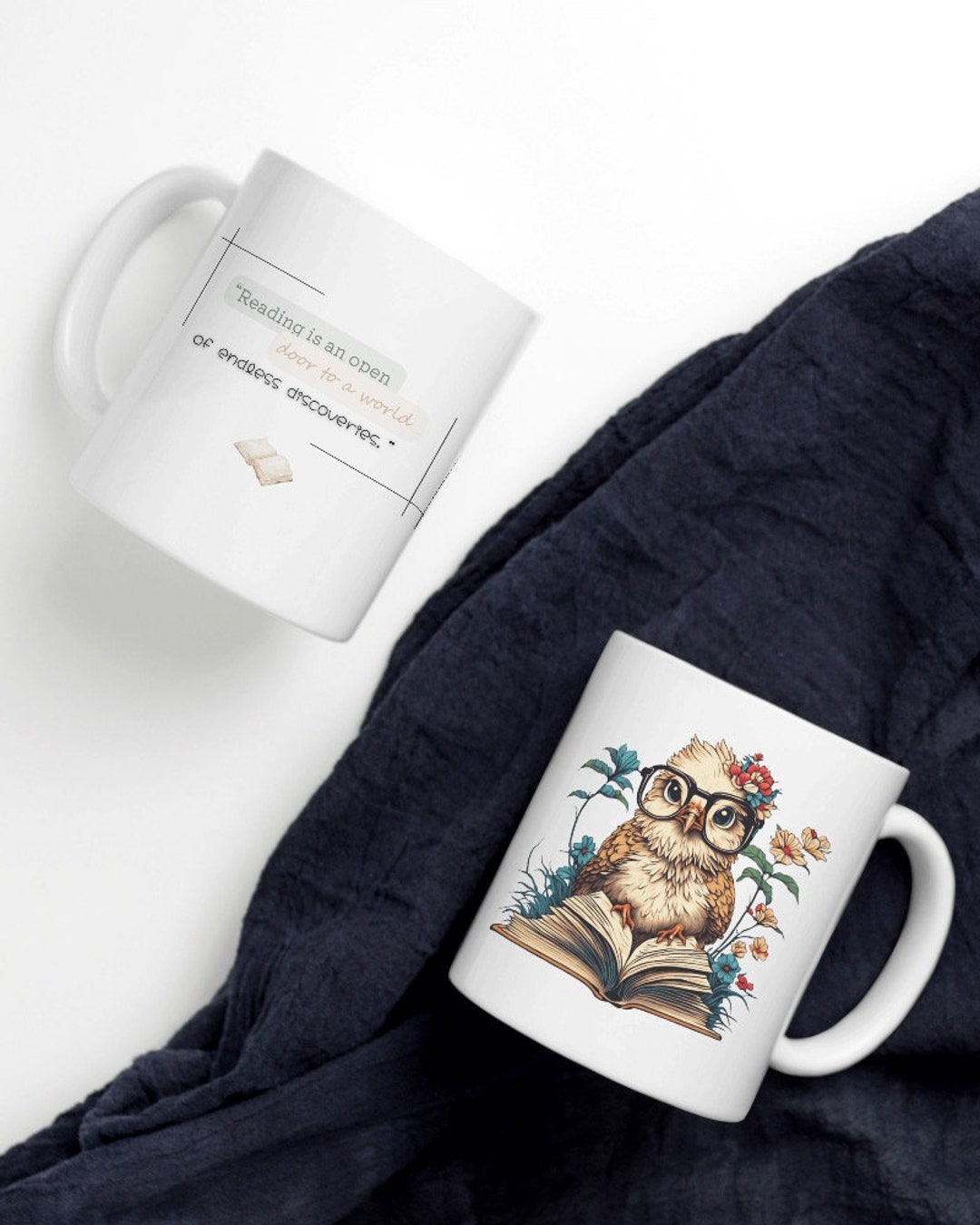 Reading is an Open Door to a World of Endless Discoveries Quote Ceramic ...