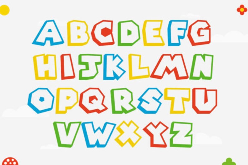 Super Font | Fun Color Font | TTF | OTF | SVG | Eps | Png | Digital ...
