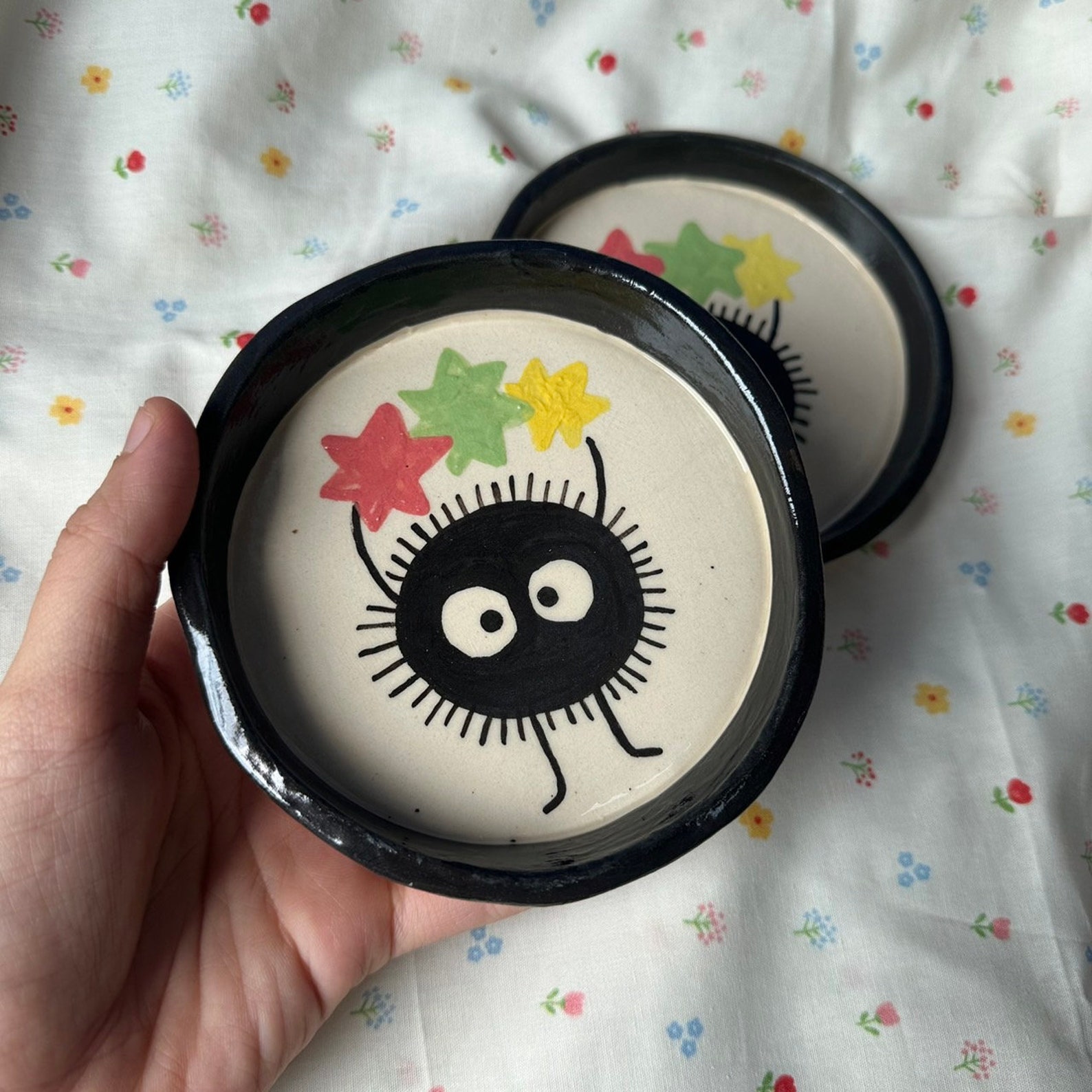Spirited Away Cute Soot Sprites Small Plate, Susuwatari, Ghibi My ...