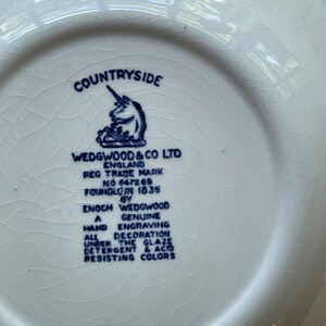 Set of Four Vintage Wedgwood “countryside” 5” Dessert Bowls. Made in ...