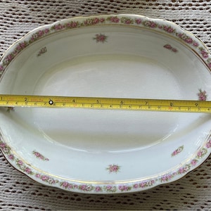 Set of 2 Antique Mercer China Semi-vitreous Dishes in Off-white, Pink ...