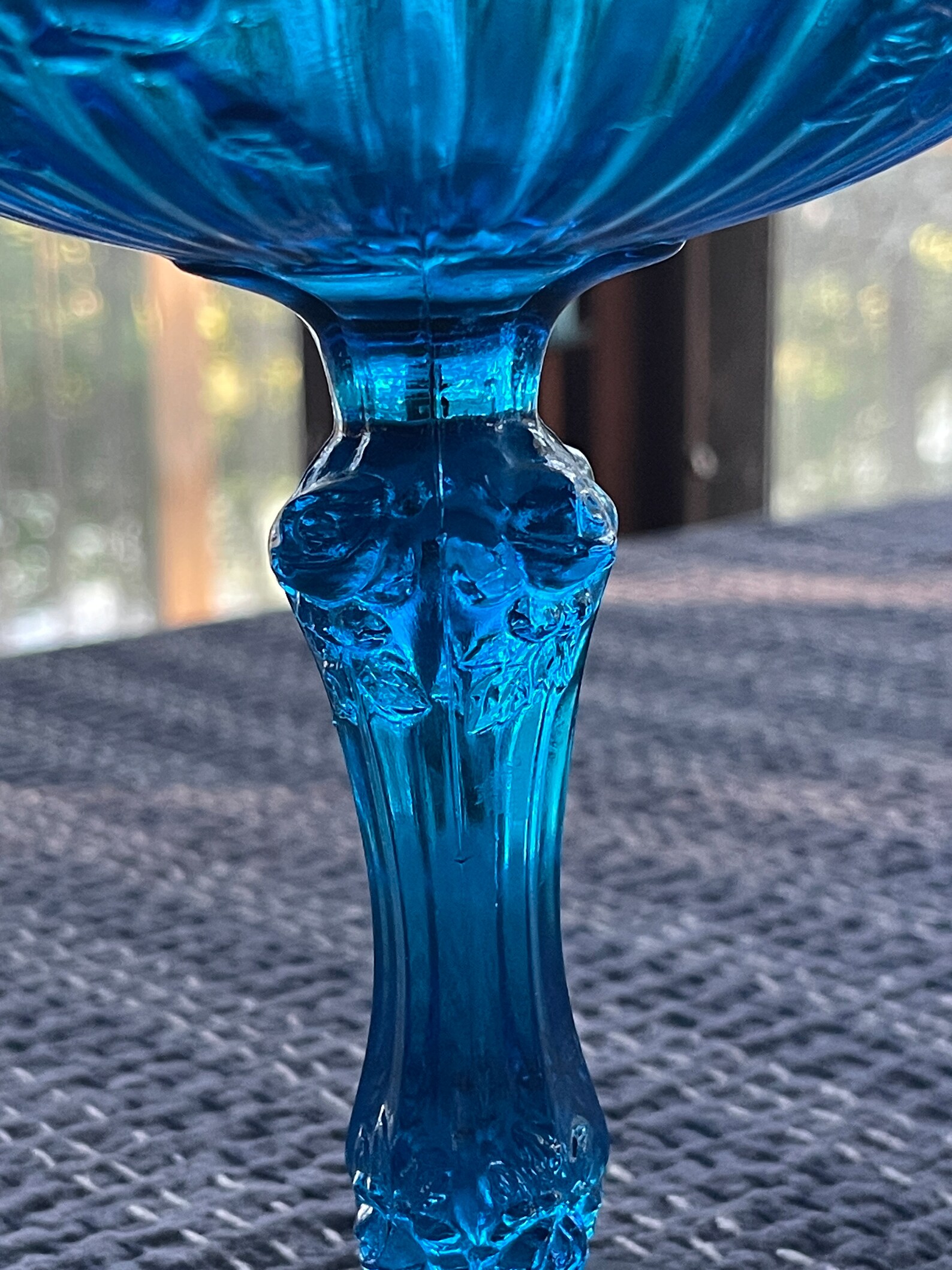 Vintage Fenton Glass Footed Comport or Compote Pedestal Dish. Colonial ...