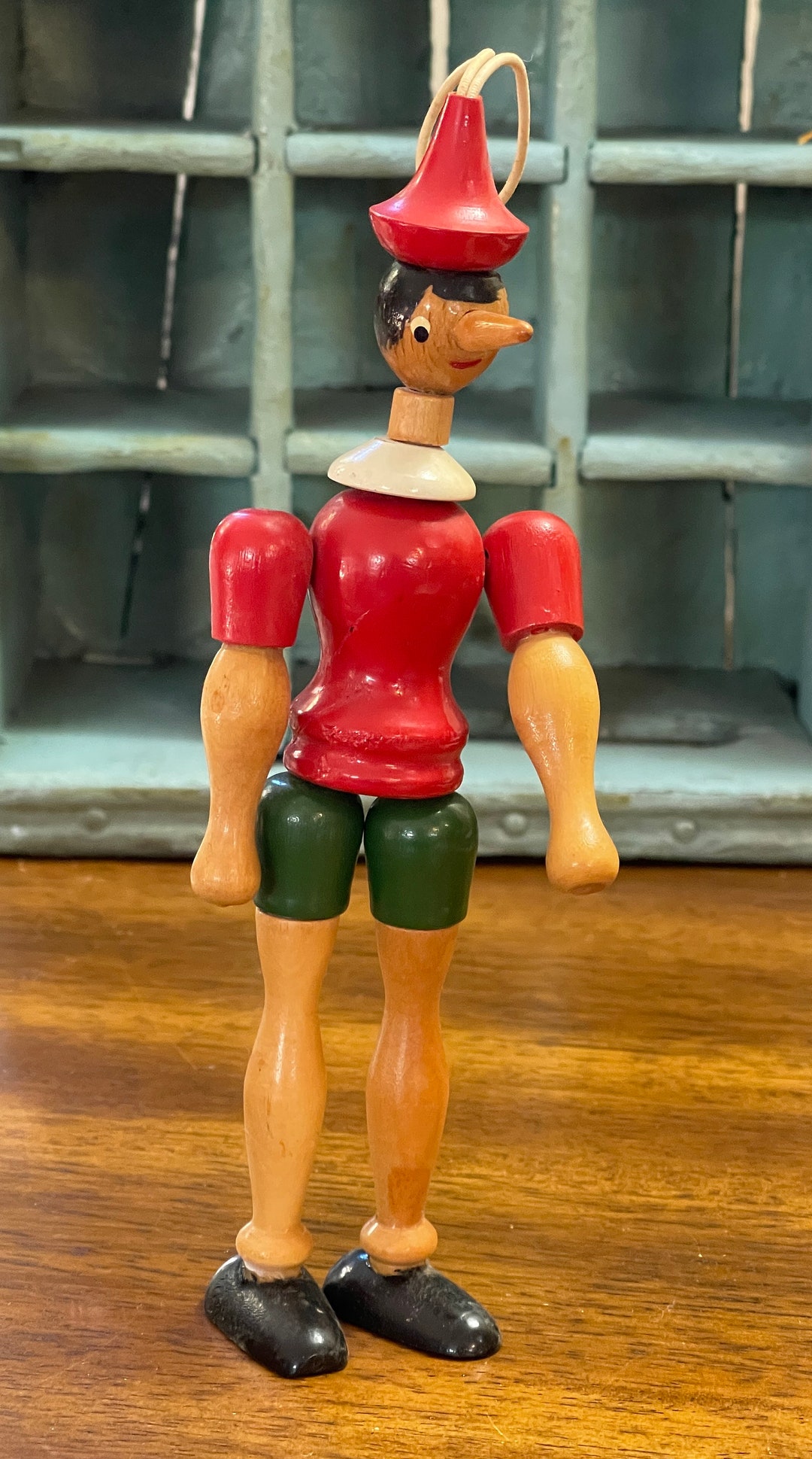 Vintage Wooden Pinocchio Figurine, Articulated With Movements in the ...