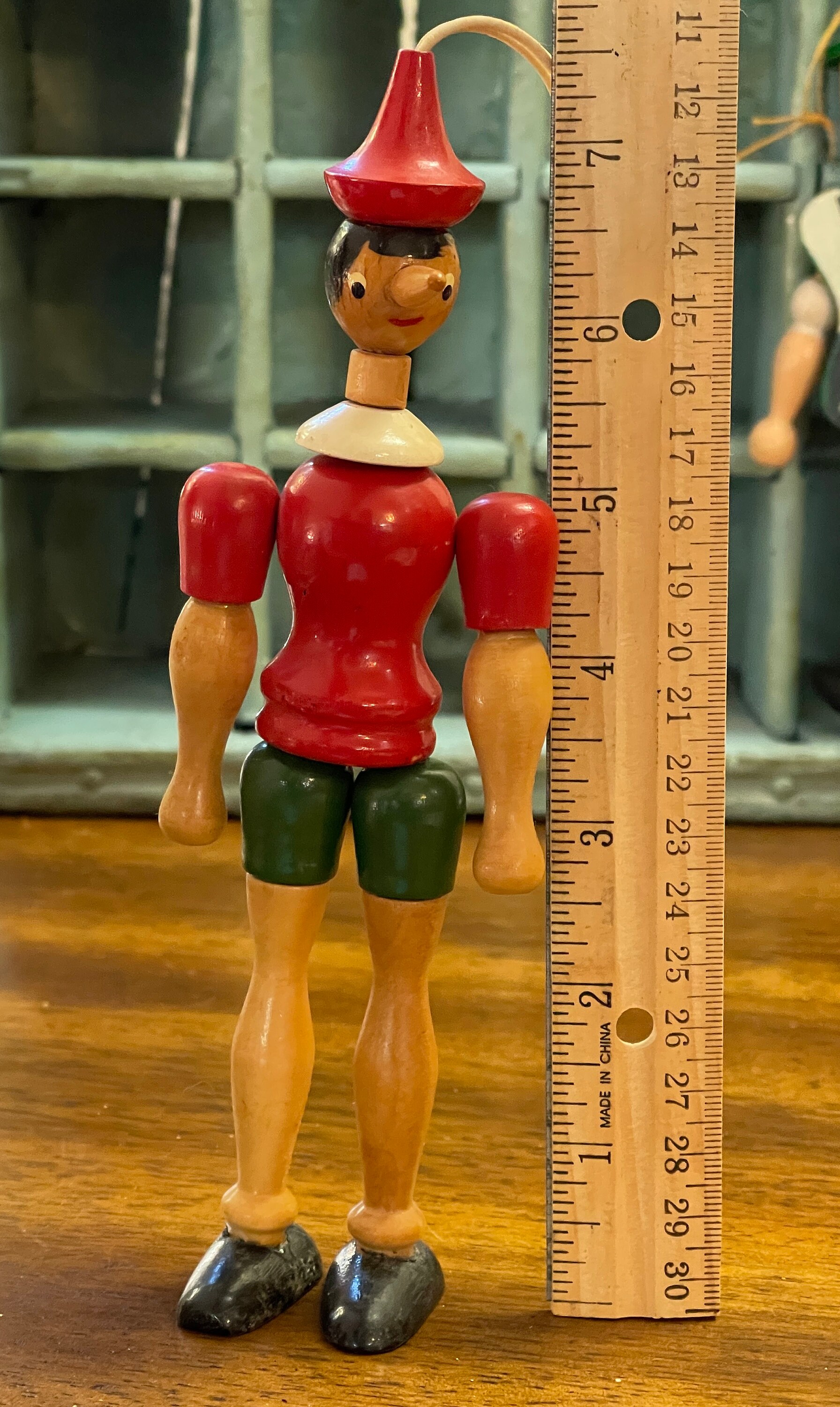 Vintage Wooden Pinocchio Figurine, Articulated With Movements in the ...