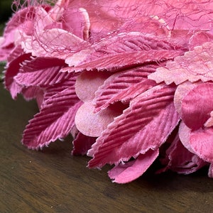 Vintage Handmade Bright Pink Silk Women’s Hat With Netting. This Lovely ...