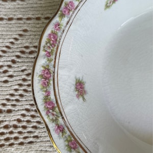 Set of 2 Antique Mercer China Semi-vitreous Dishes in Off-white, Pink ...