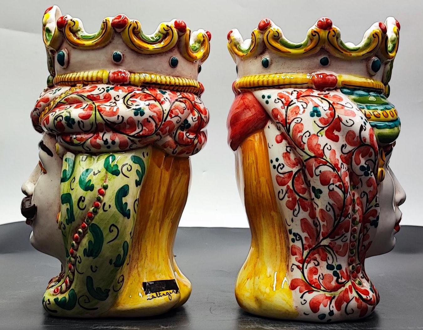 Ceramica Di Caltagirone Sicilian Moorish Heads - Handcrafted ...