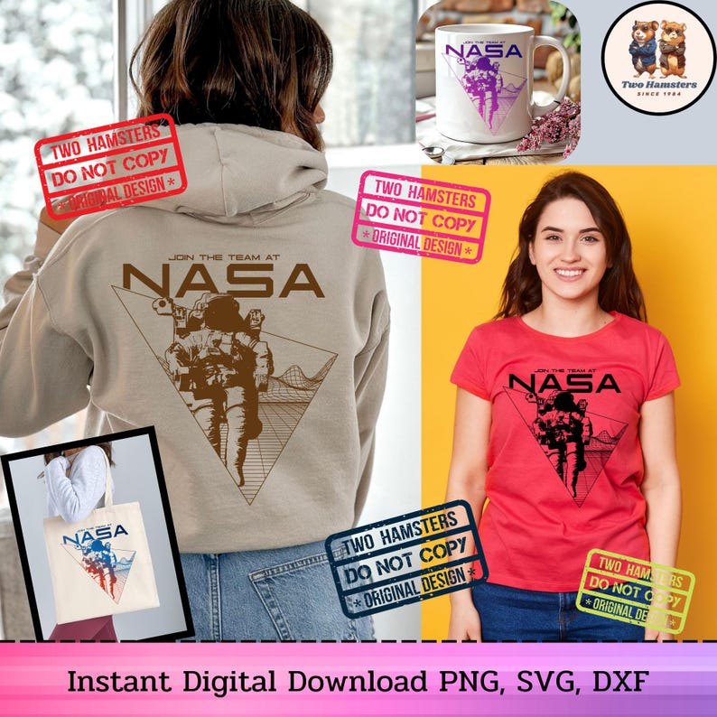 Join the Team at Nasa SVG PNG Shirt/sweatshirt, Spaceman Art, Astronaut ...