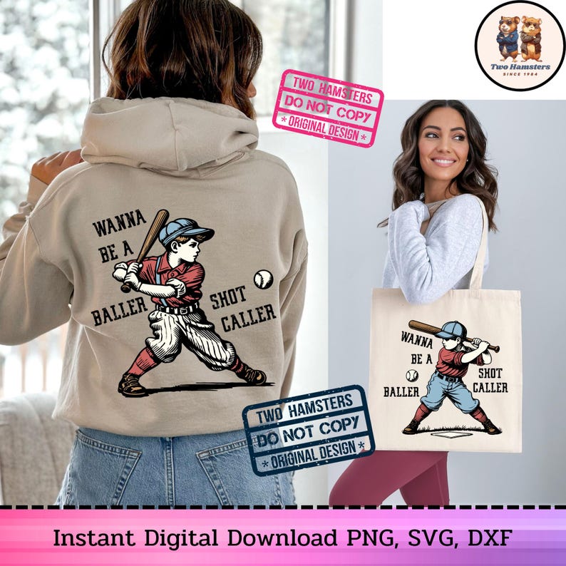 Baller Shot Caller Baseball Art Print: Retro Sports Illustration ...