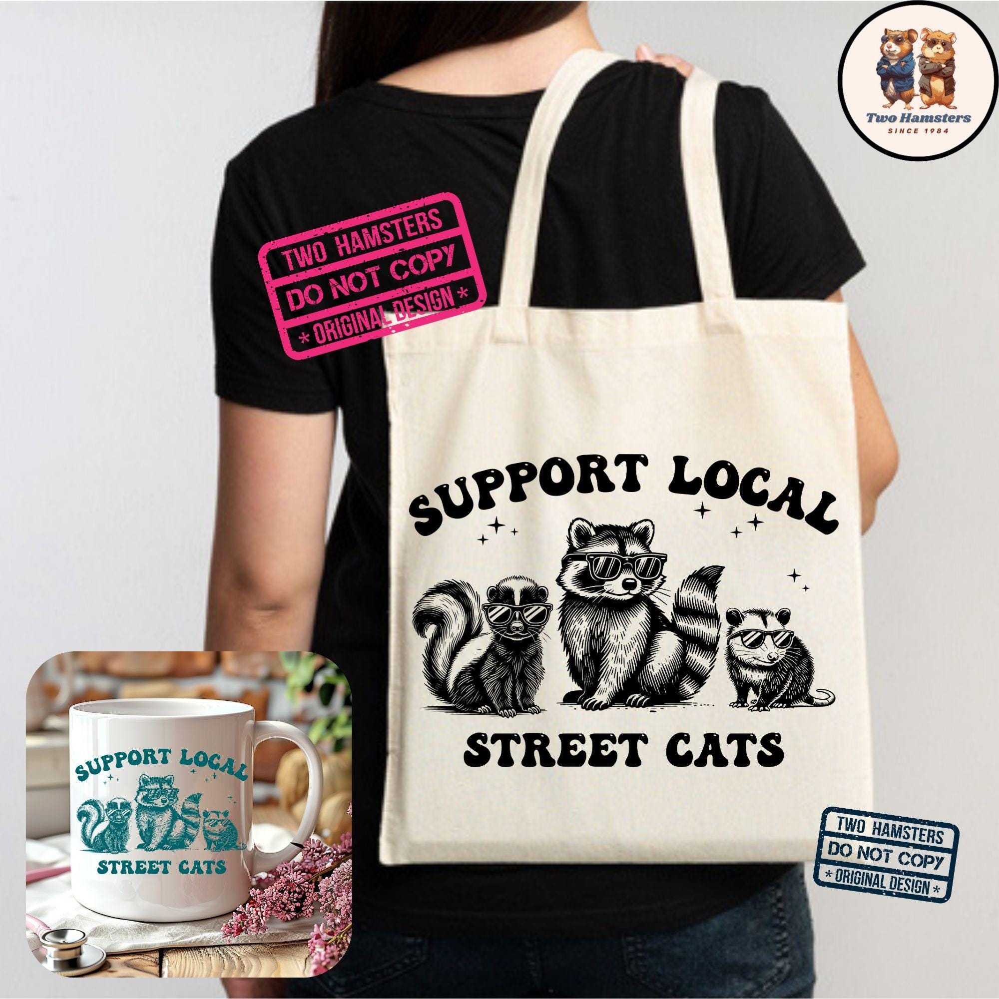 Support Local Street Cats SVG PNG Shirt/sweatshirt | Cute Animals ...