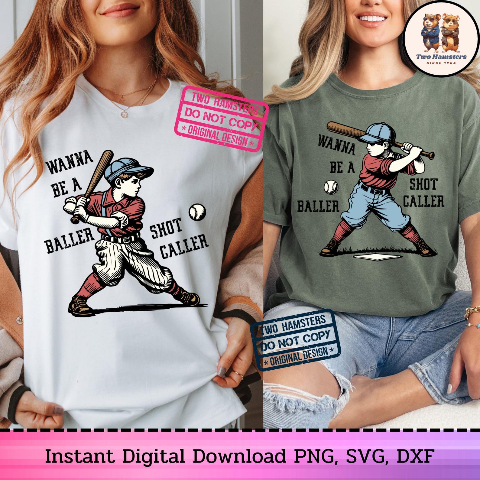 Baller Shot Caller Baseball Art Print: Retro Sports Illustration ...