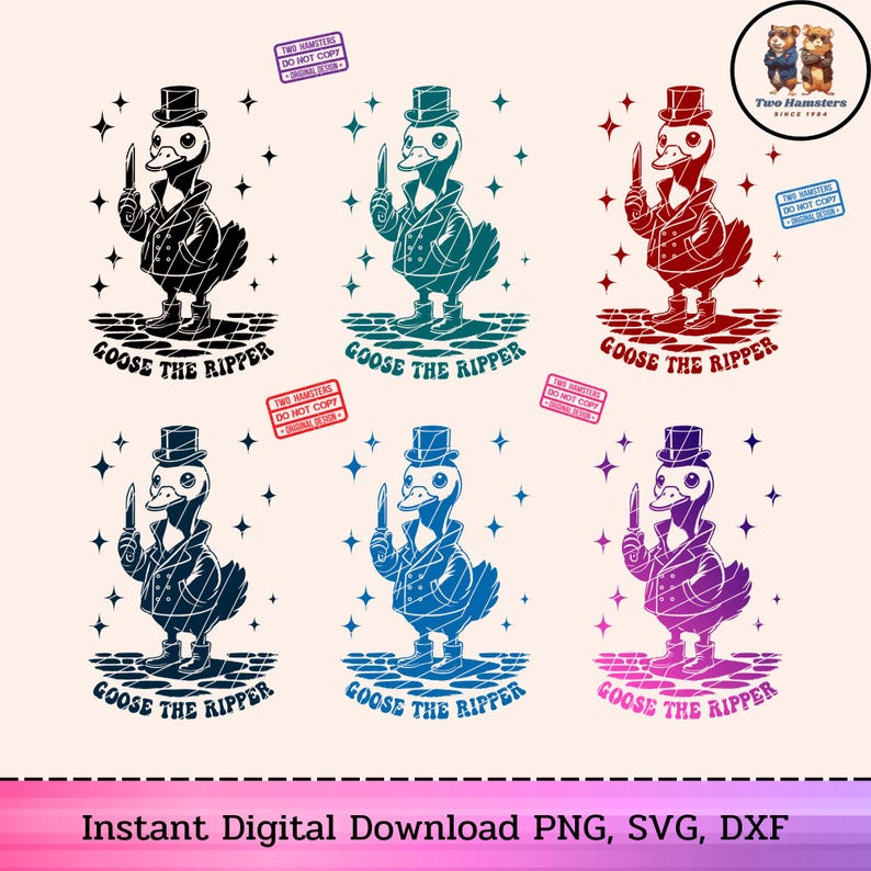Goose the Ripper SVG PNG Shirt/sweatshirt, Goose Meme, Quirky Goose ...