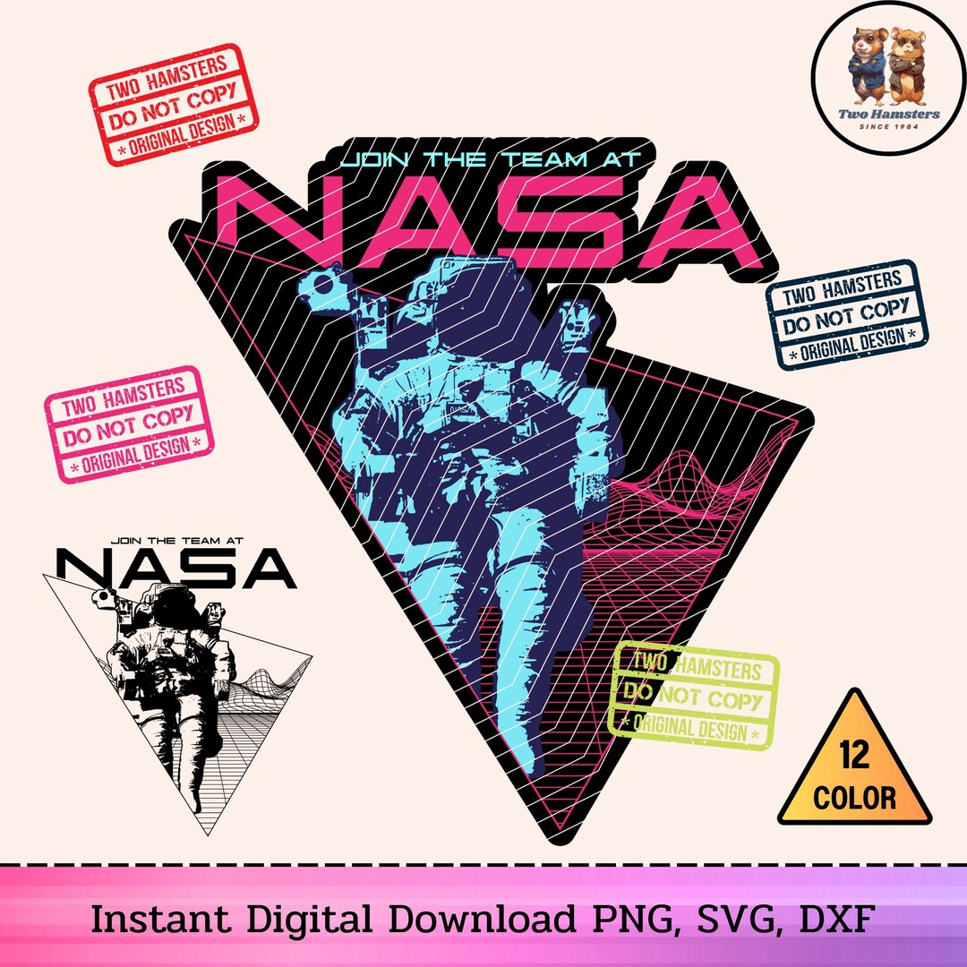 Join the Team at Nasa SVG PNG Shirt/sweatshirt, Spaceman Art, Astronaut ...