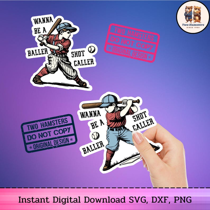 Baller Shot Caller Baseball Art Print: Retro Sports Illustration ...