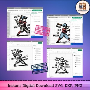 Baller Shot Caller Baseball Art Print: Retro Sports Illustration ...