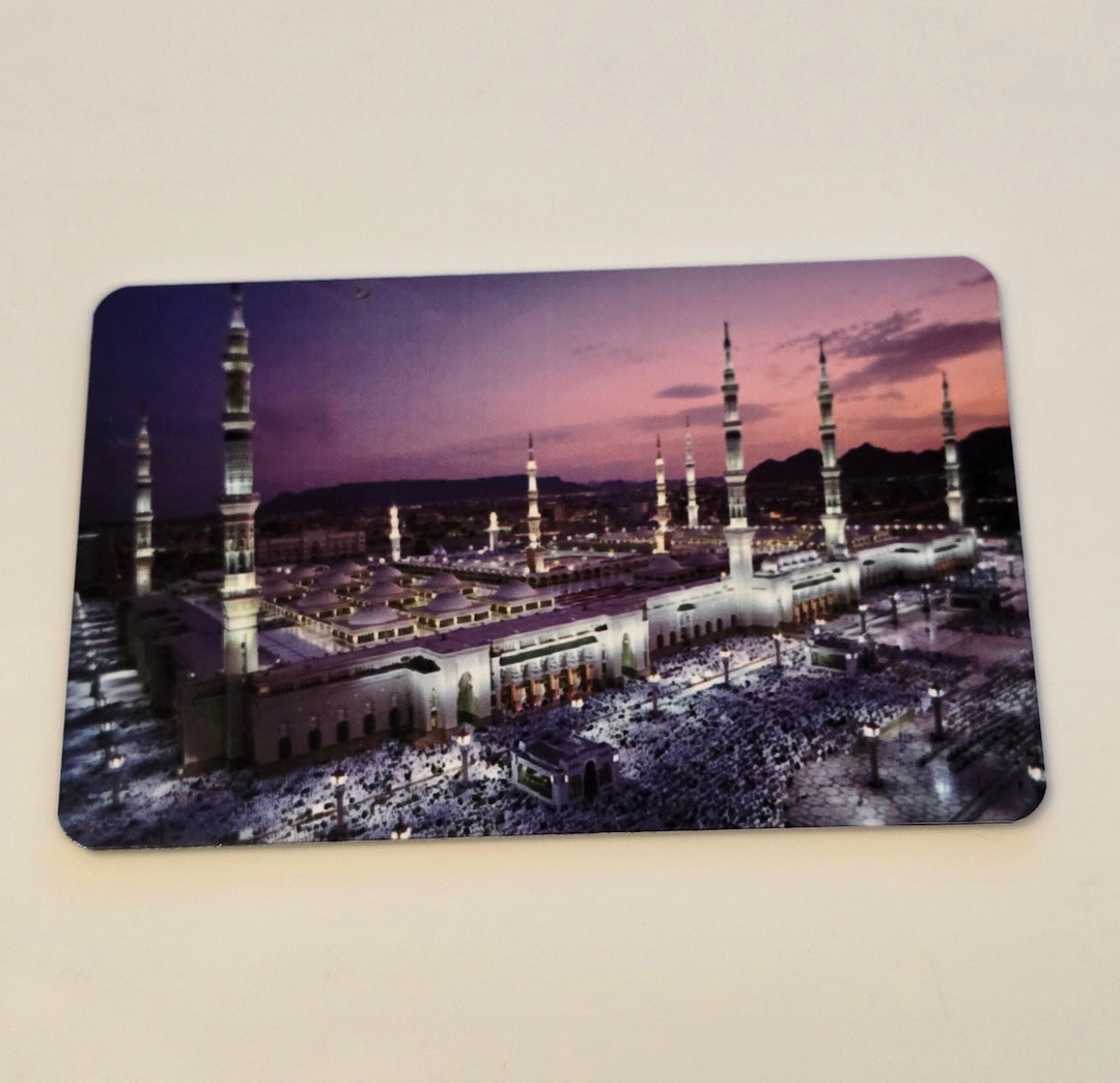 Mecca Makkah Kaaba Mosque Image Islamic Fridge Magnet Rectangle Purple ...