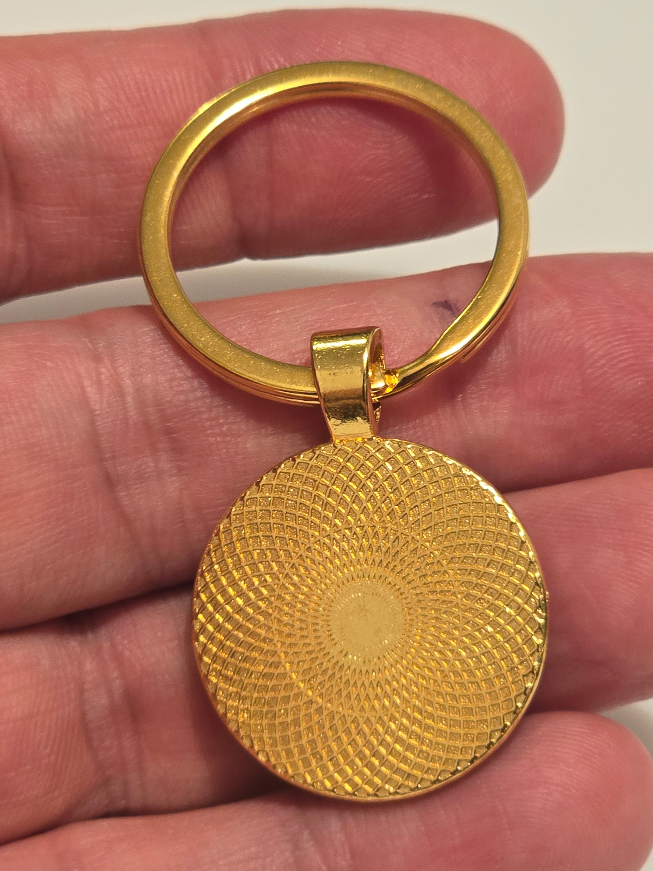 99 Names of Allah الله in Arabic Islamic Keychain Keyring Gold Colour ...