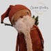 Primitive Cottage Santa Figure With Rusty Bell and Cute Backpack ...