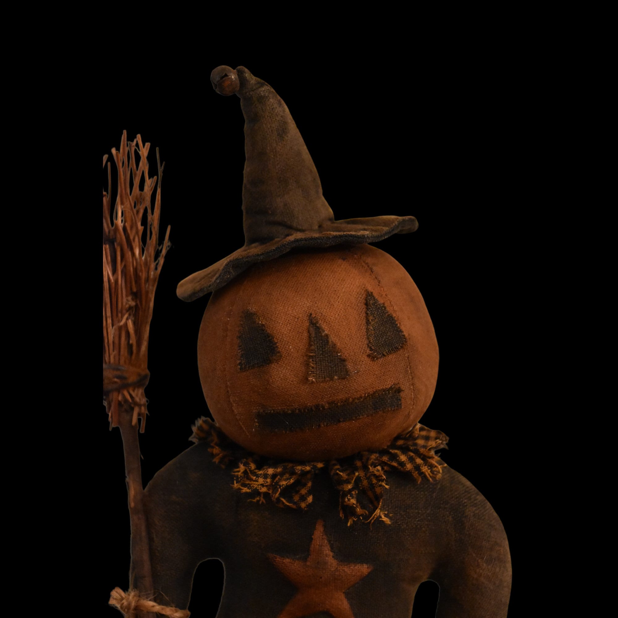 NEW Primitive Pumpkin Head Witch Doll With Puffy Stars DIGITAL PATTERN ...