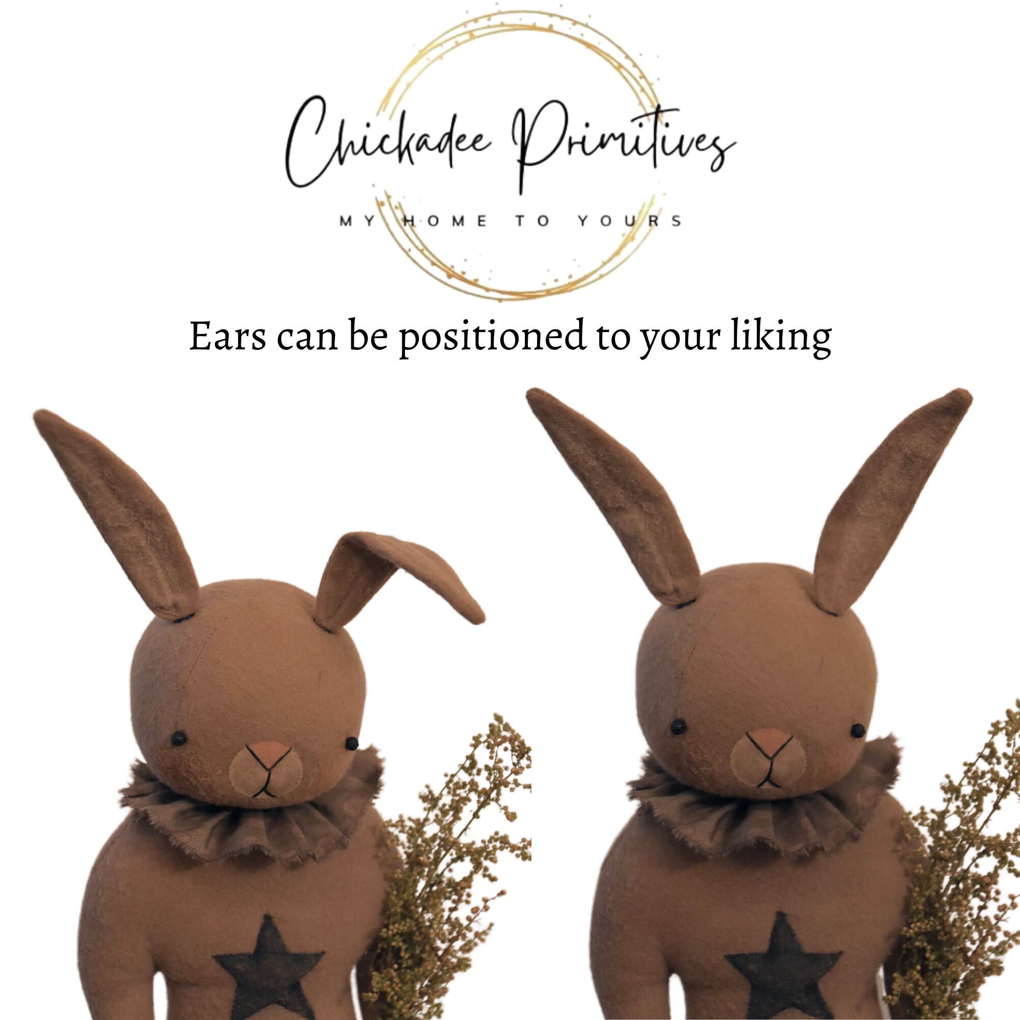 Primitive harper Bunny Pattern Digital Tutorial by Chickadee Primitives ...