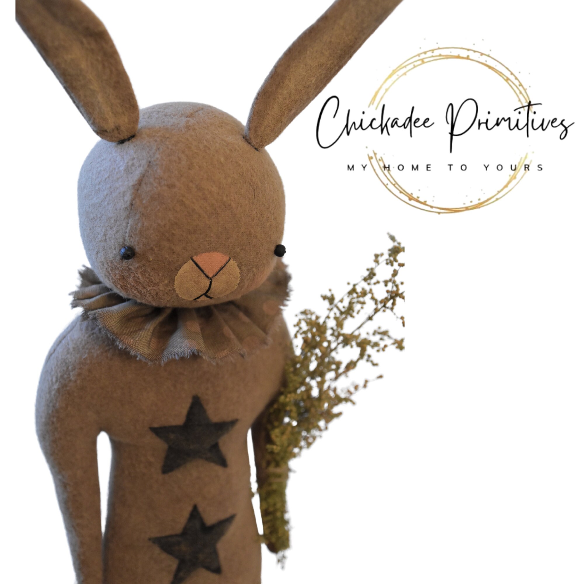 Primitive harper Bunny Pattern Digital Tutorial by Chickadee Primitives ...