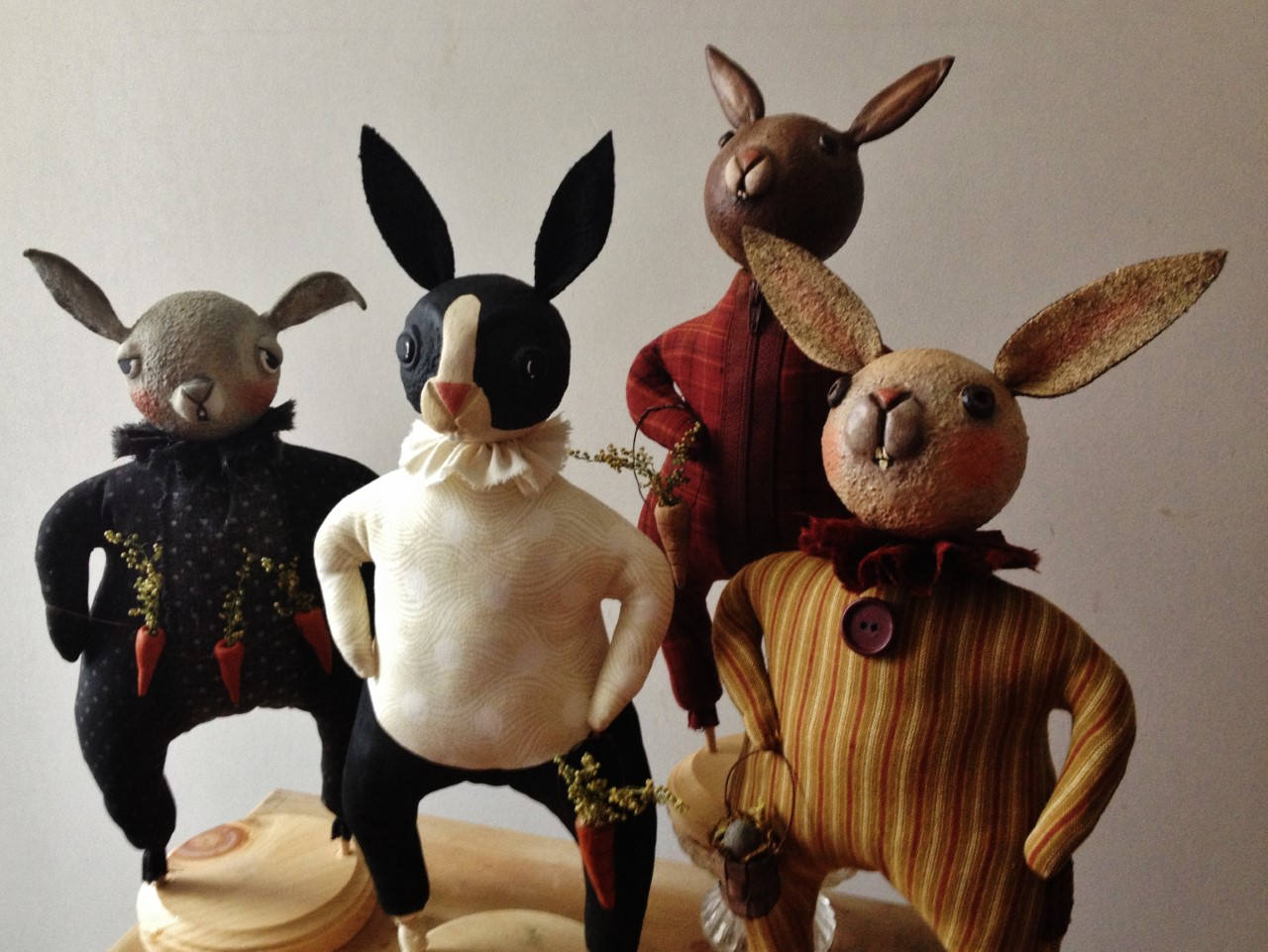 Primitive Folk Art Buny Rabbit Pattern - Etsy