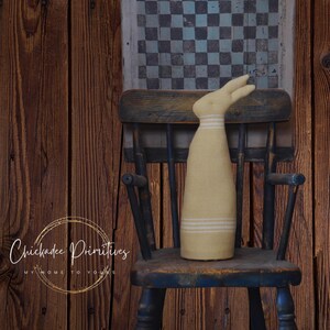 Primitive Farmhouse Spring Rabbit Minimalist Country Toweling Digital ...