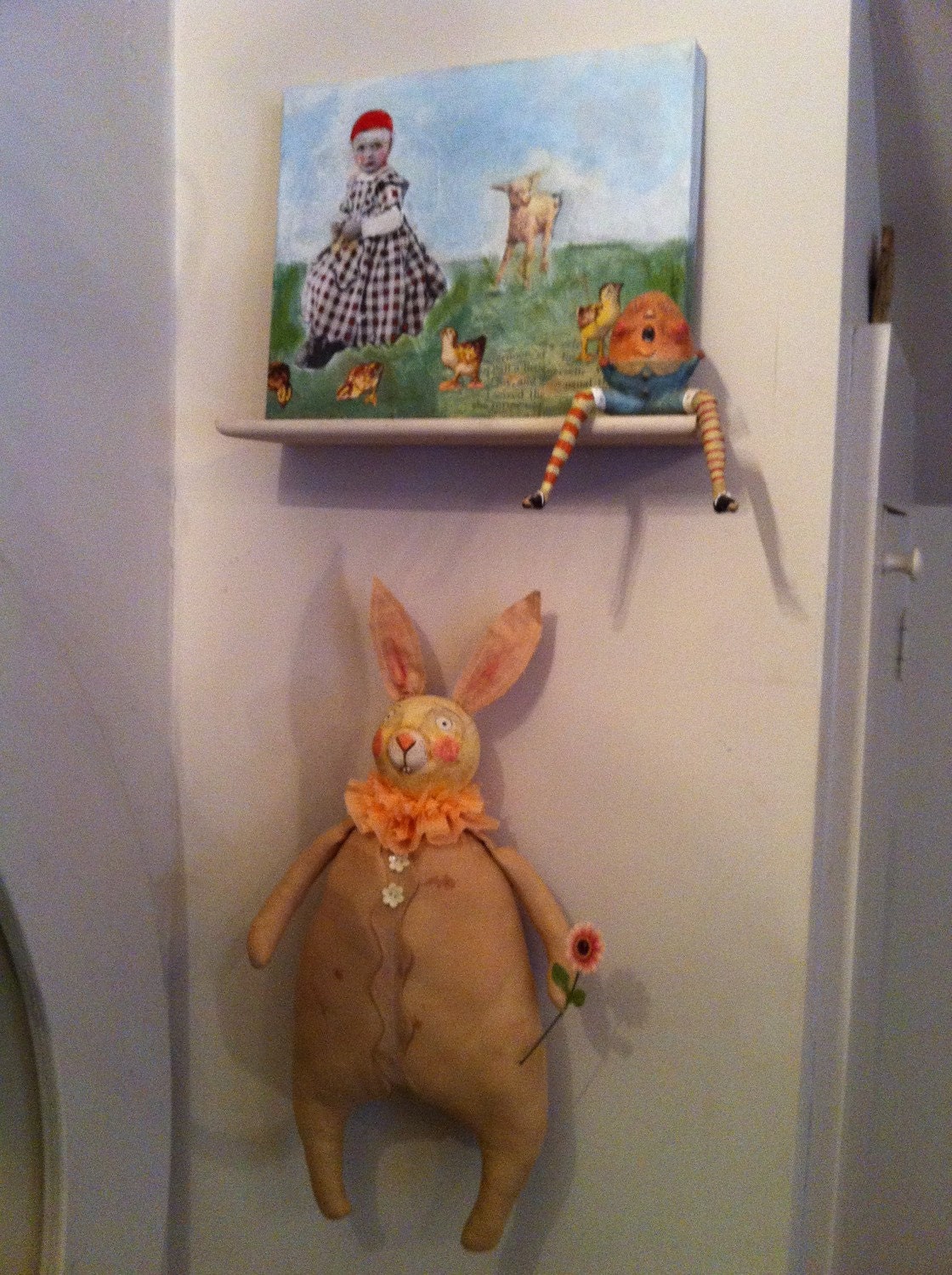 Primitive Folk Art Buny Rabbit Pattern - Etsy