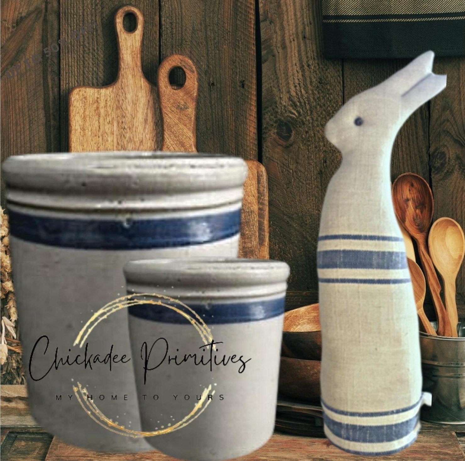 Primitive Farmhouse Spring Rabbit Digital Pattern by Chickadee ...