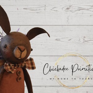 Primitive Folk Art Buny Rabbit Pattern - Etsy