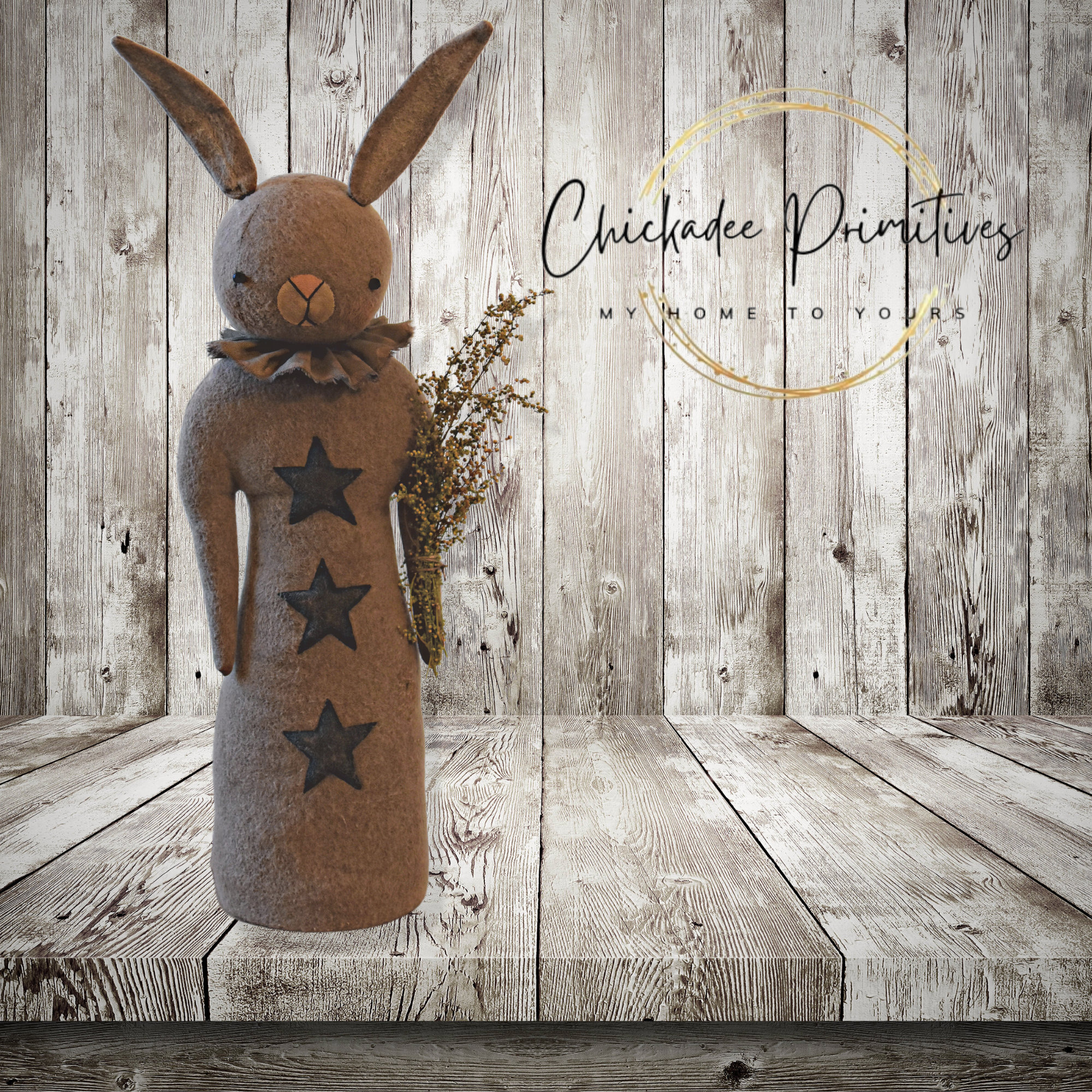 Primitive harper Bunny Pattern Digital Tutorial by Chickadee Primitives ...