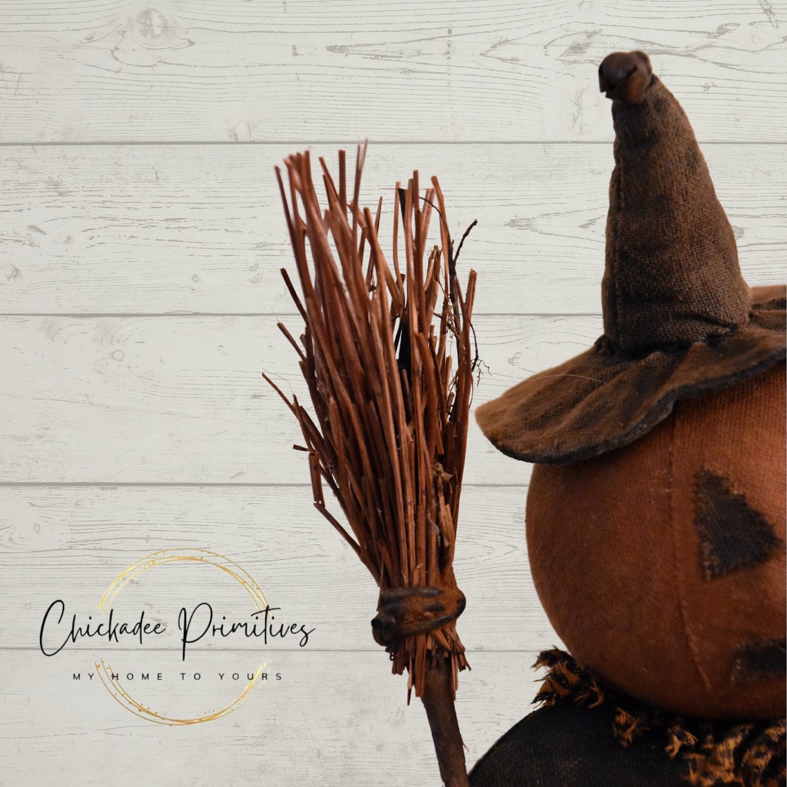 NEW Primitive Pumpkin Head Witch Doll With Puffy Stars DIGITAL PATTERN ...