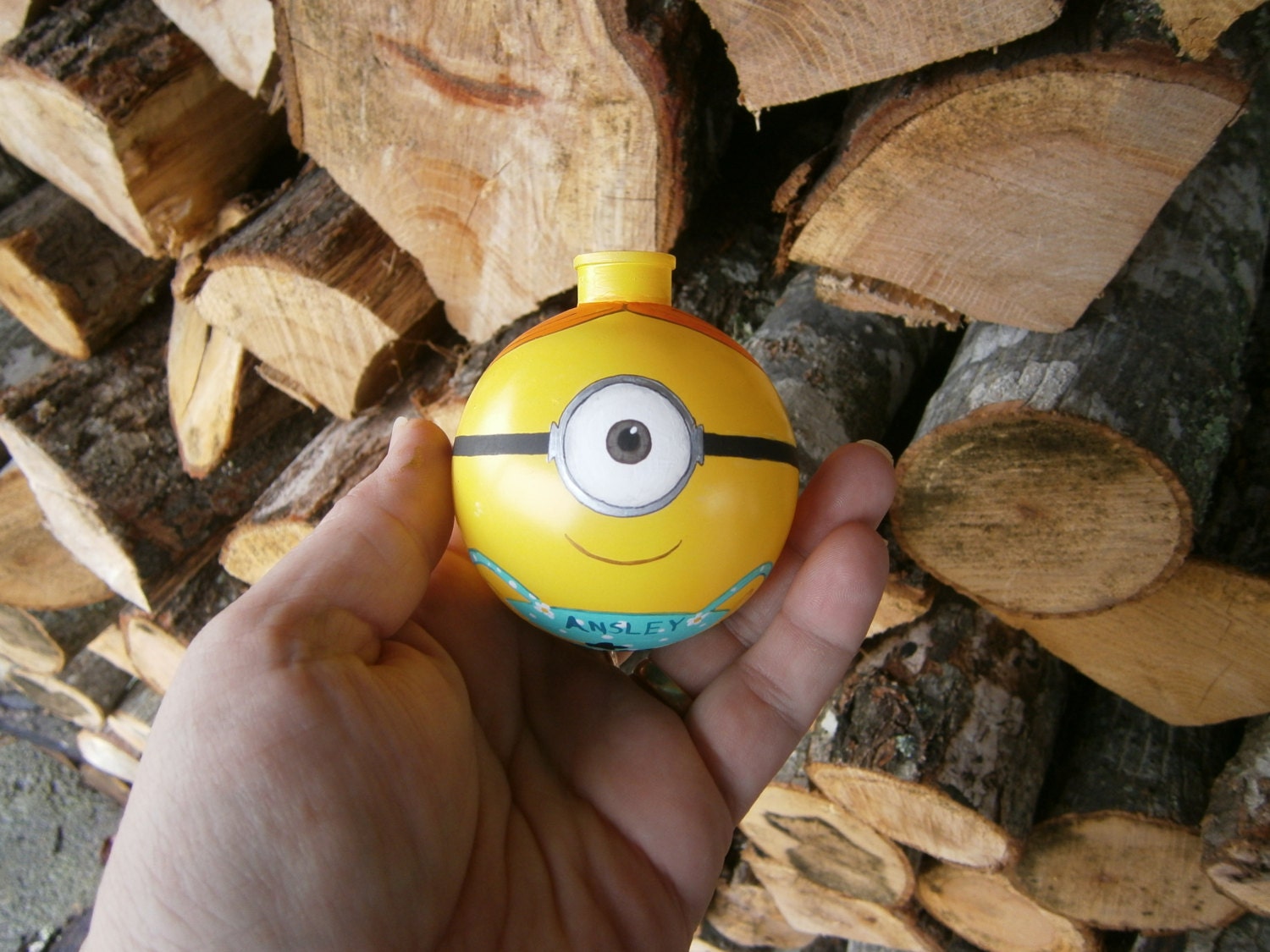 My Little Girl Minion Christmas Ornament Personalized for Free Cartoon ...