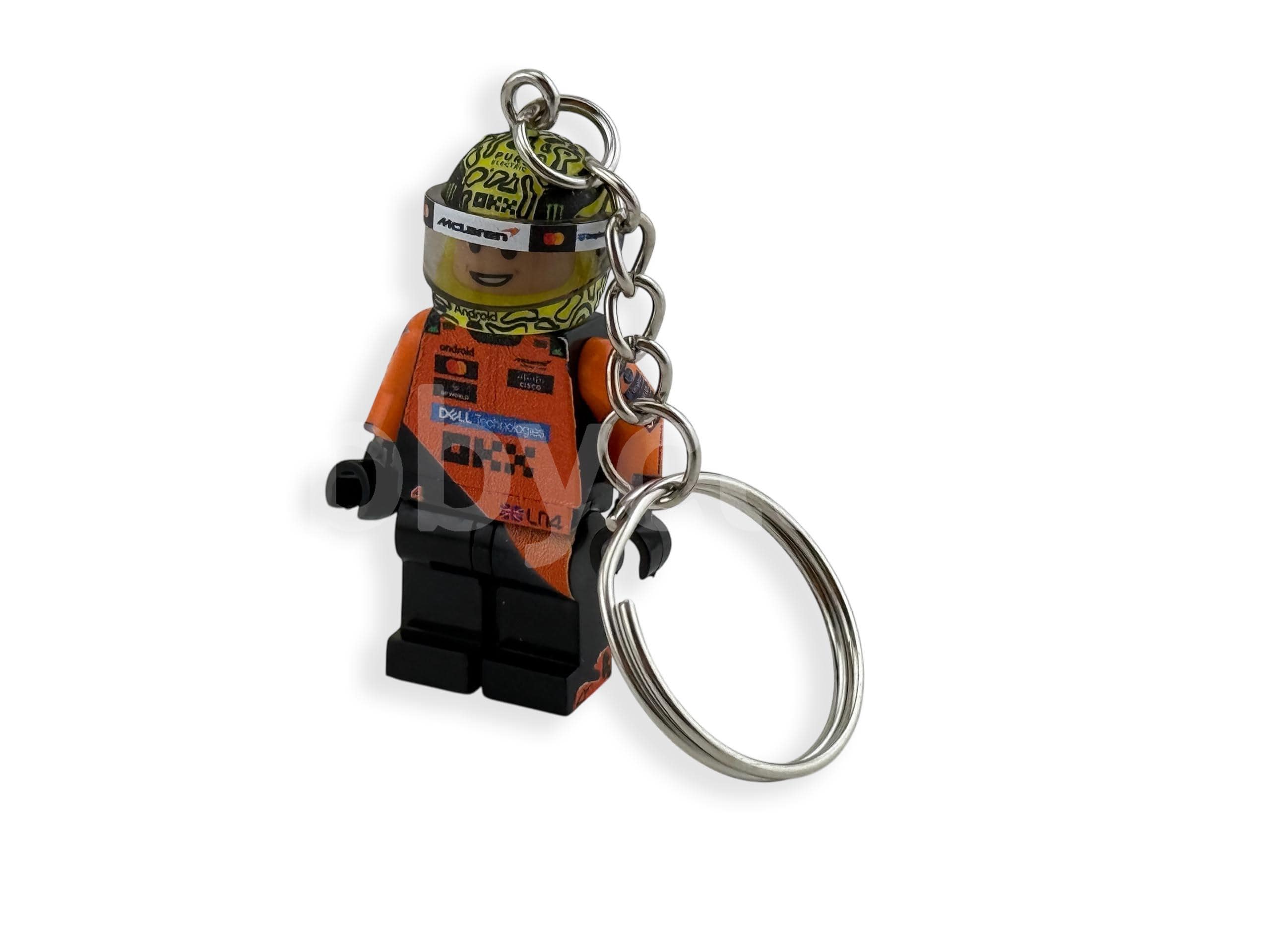 Custom Minifig Keychain - Lando Norris - 2025 Season - Etsy
