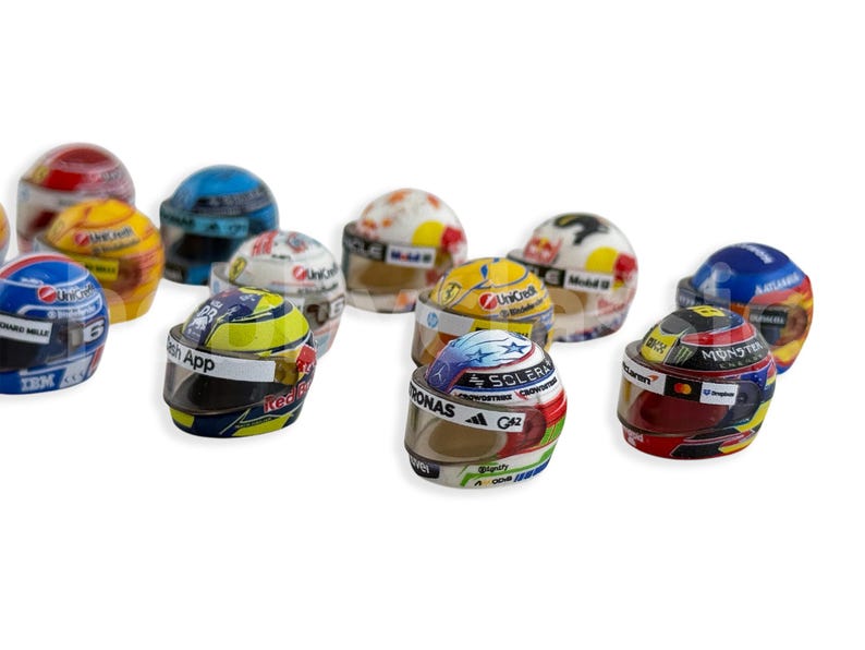 Custom LEGO Minifigure Helmets - F1 Drivers - 2025 Season - Etsy