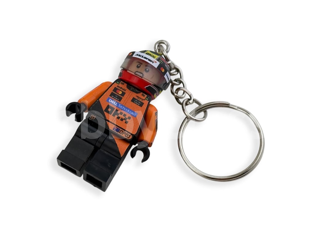 Custom Minifig Keychain - Oscar Piastri - 2025 Season - Etsy