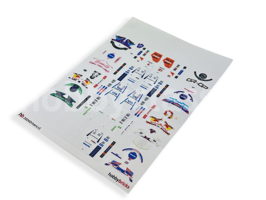Pre-cut Stickers - 2024 Drivers V2 - Etsy