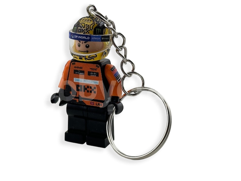 Custom Minifig Keychain - Lando Norris - 2024 Season - Etsy