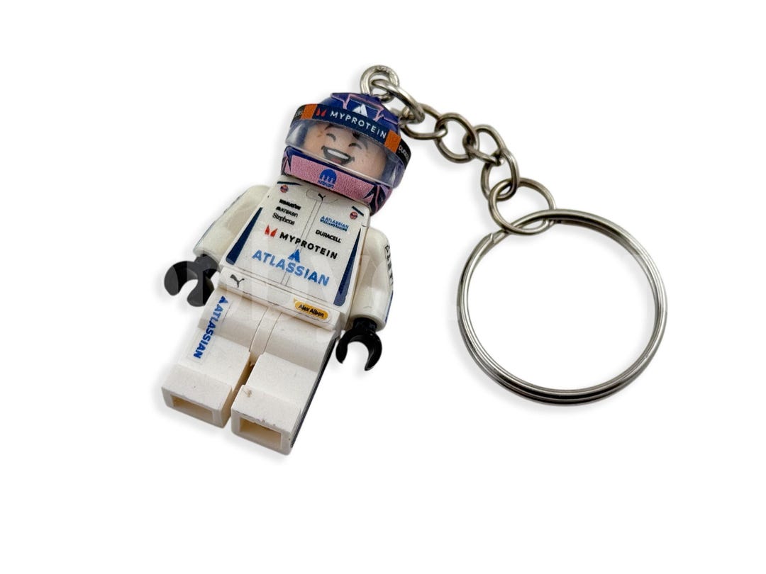 Custom Minifig Keychain - Alex Albon - 2025 Season - Etsy