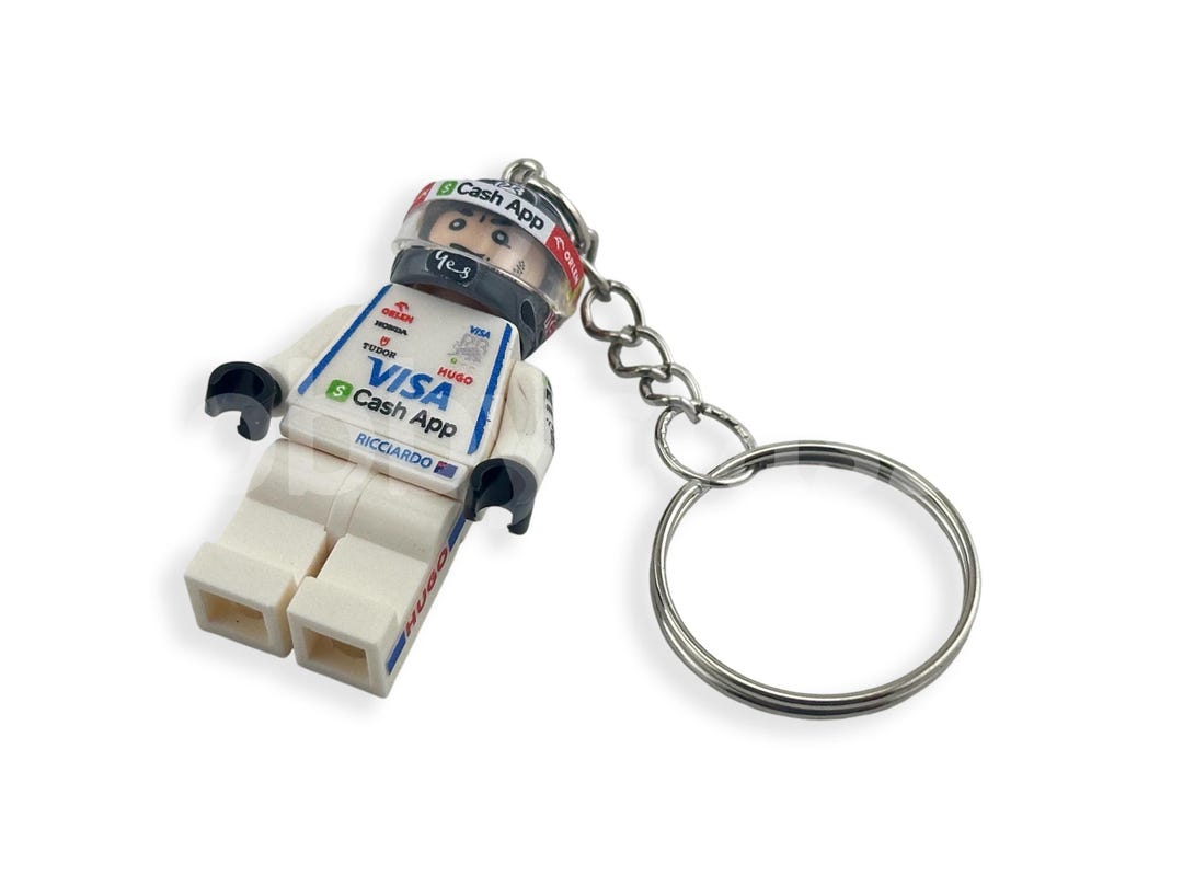 Custom Minifig Keychain - Daniel Ricciardo - 2024 Season - Etsy