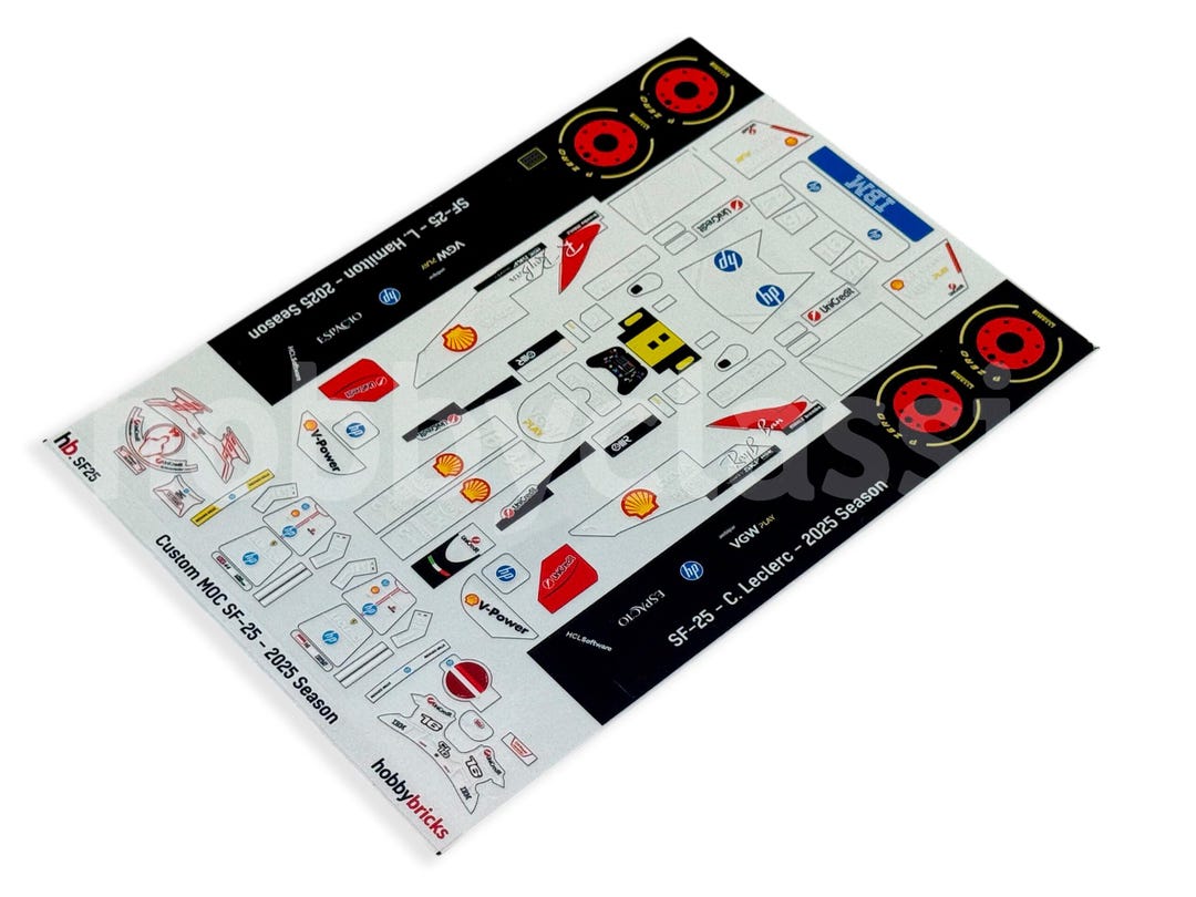 Pre-cut Stickers - SF-25 - 2025 Season - Custom Brick MOC - Etsy