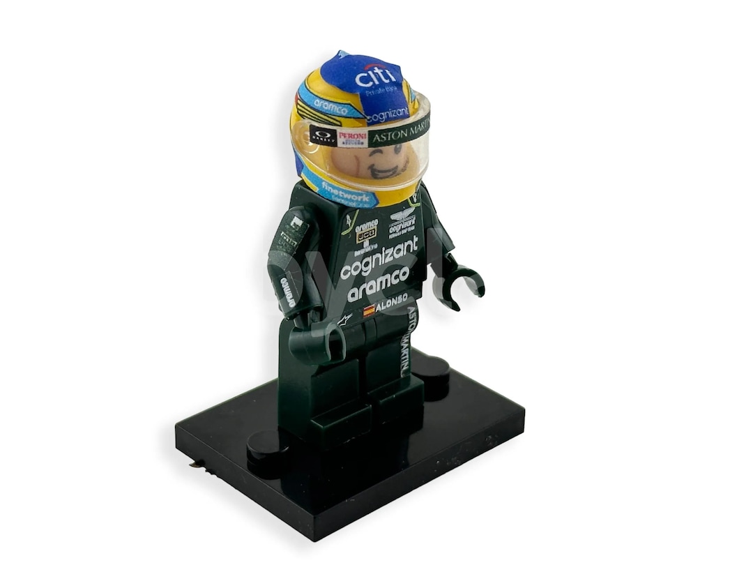 LEGO F1 Minifigure Fernando Alonso 2023 Season - Etsy
