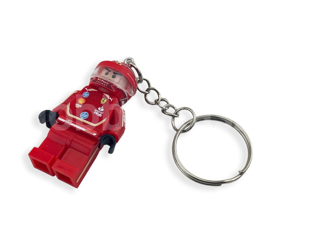 Custom Minifig Keychain - Charles Leclerc - 2024 Season - Etsy