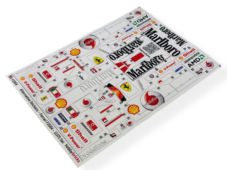 Alternative Stickers - LEGO® Set 11375 - Ferrari F2004 - Etsy