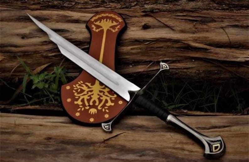 Hand Forged Handle Shard of Narsil Sword of King Anduril With Wall ...