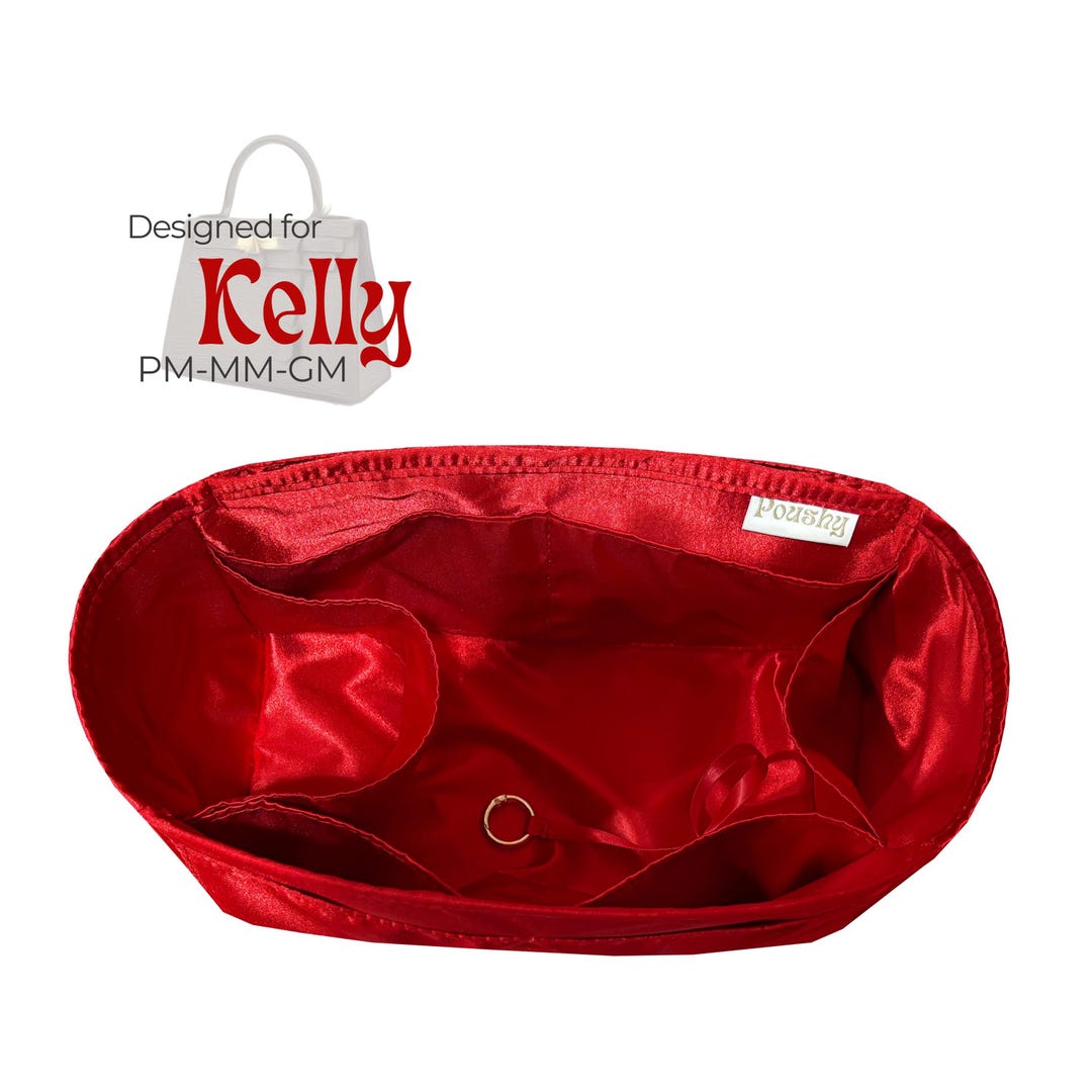 Poushy Luxury Silk Organizer Fits Kelly Bag / Premium Silk Fabric ...
