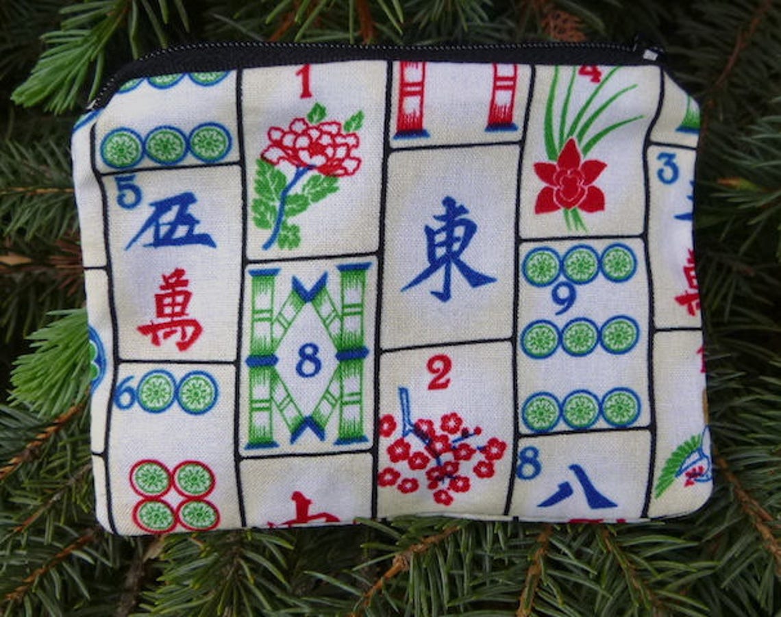 Mahjong Coin Purse Gift Card Pouch Credit Card Case the - Etsy