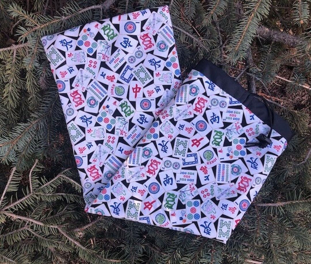 Mahjongg Rack Sleeve, Drawstring Bag to Hold Your 4 Mahjong Racks and ...