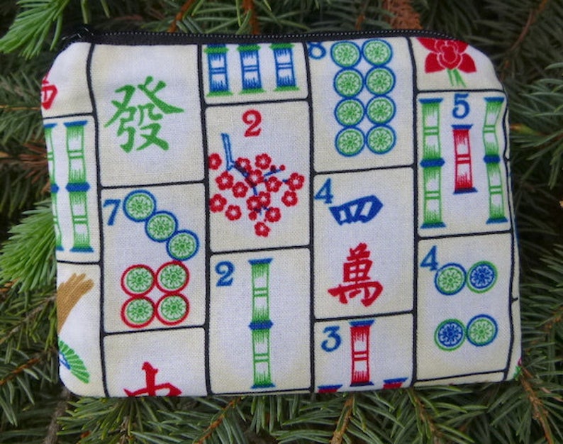 Mahjong Coin Purse Gift Card Pouch Credit Card Case the - Etsy